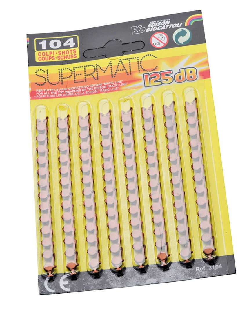 Lot 104 amorces Supermatic pour fusil enfant - 3369