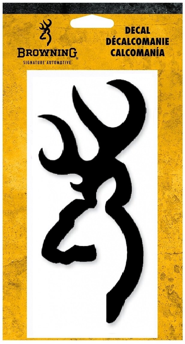 Autocollant Logo Browning Noir grand modèle - 4633
