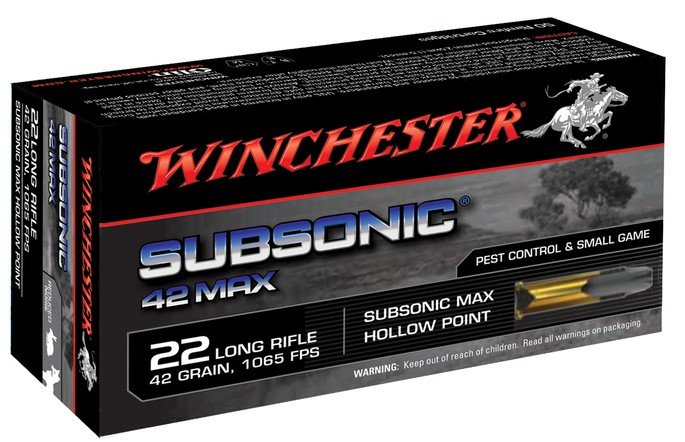 Balles 22LR subsonic max 42grain WINCHESTER - 19883