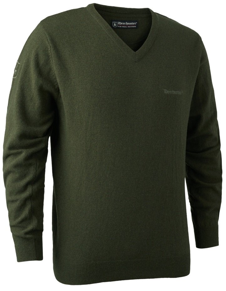 Pull de chasse col en V Brighton kaki Deerhunter - 8624