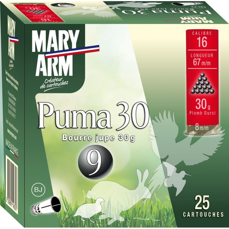 Cartouche PUMA 30 cal 16 Mary Arm - 5338
