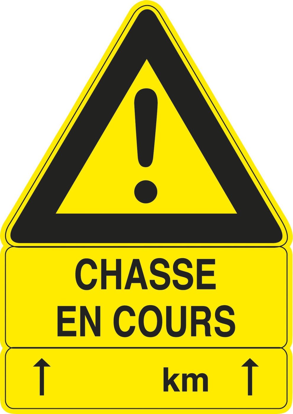 Panneau Chasse en cours 100x70 cm | Grand format Akilux aut... - 30882